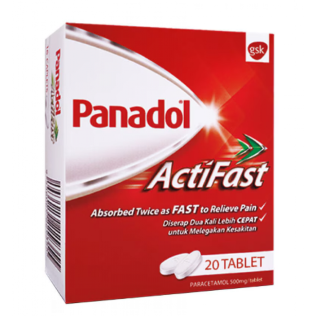 PANADOL ACTIFAST (20 CAPLETS) - HubPharm Africa