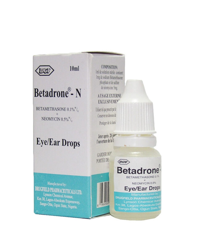 Betadrone-N Eye/Ear Drops 0.6% - HubPharm Africa
