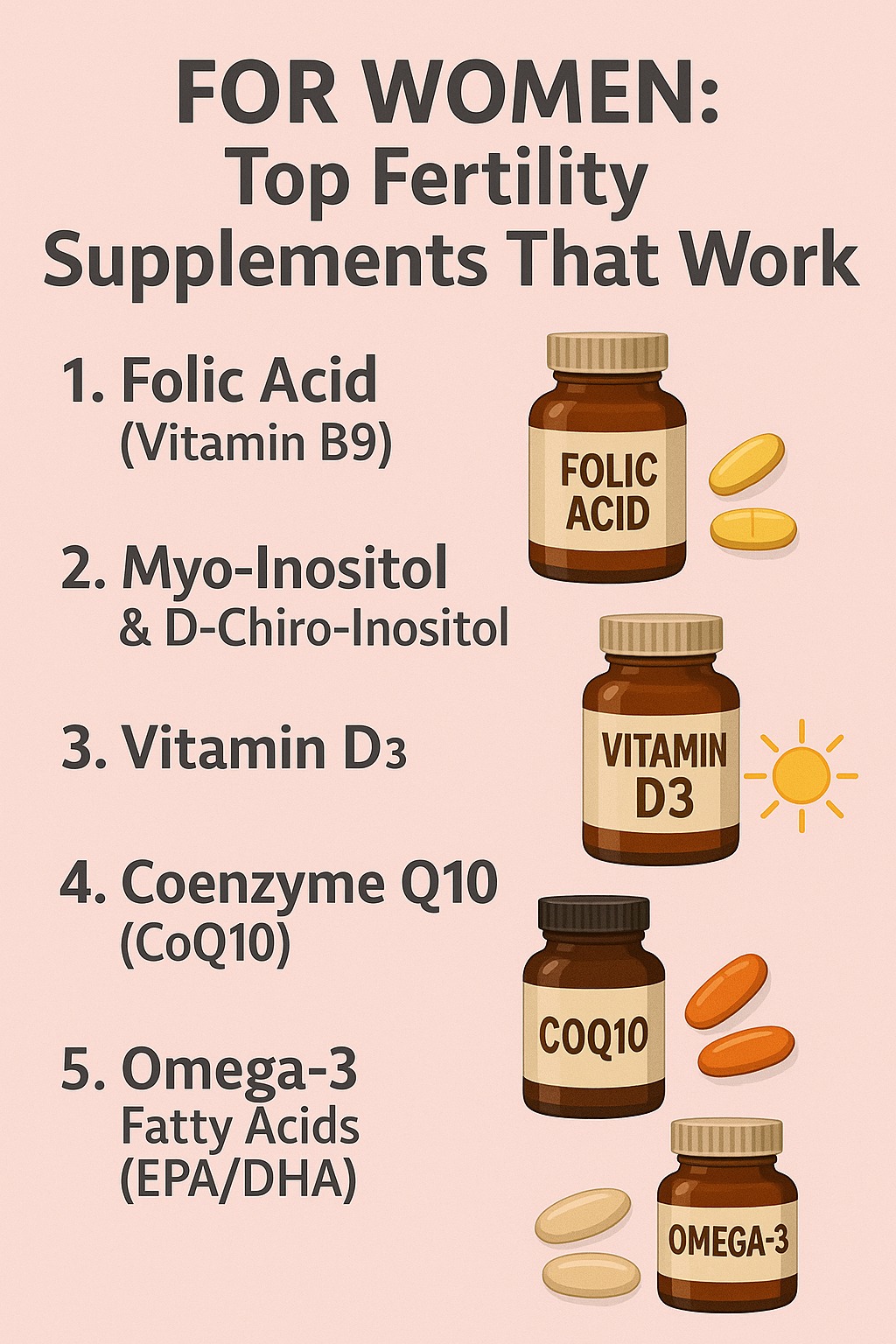 Top Fertility Supplements and Vitamins That Actually Work - HubPharm Africa